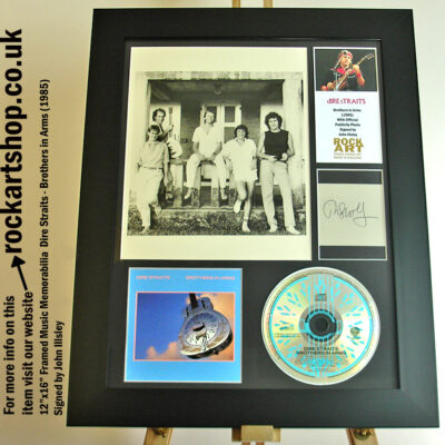 DIRE STRAITS SIGNED MUSIC MEMORABILIA BROTHERS IN ARMS JOHN ILLSLEY ...