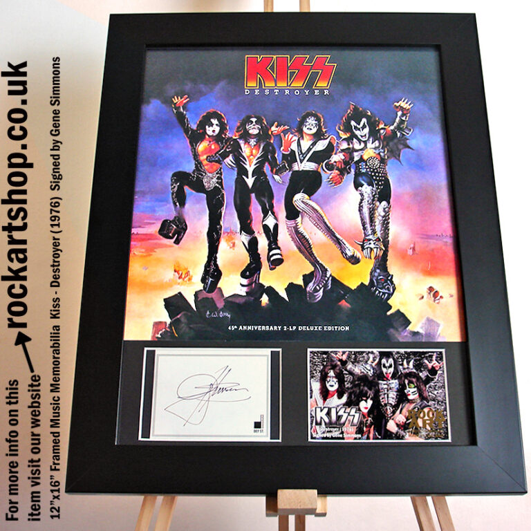 KISS SIGNED MUSIC MEMORABILIA DESTROYER GENE SIMMONS | ROCK ART ...