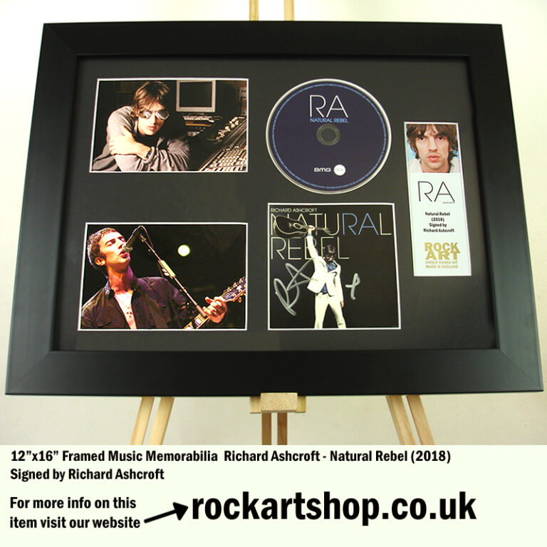 NATURAL REBEL RICHARD ASHCROFT AUTOGRAPHED MUSIC MEMORABILIA | ROCK ART ...