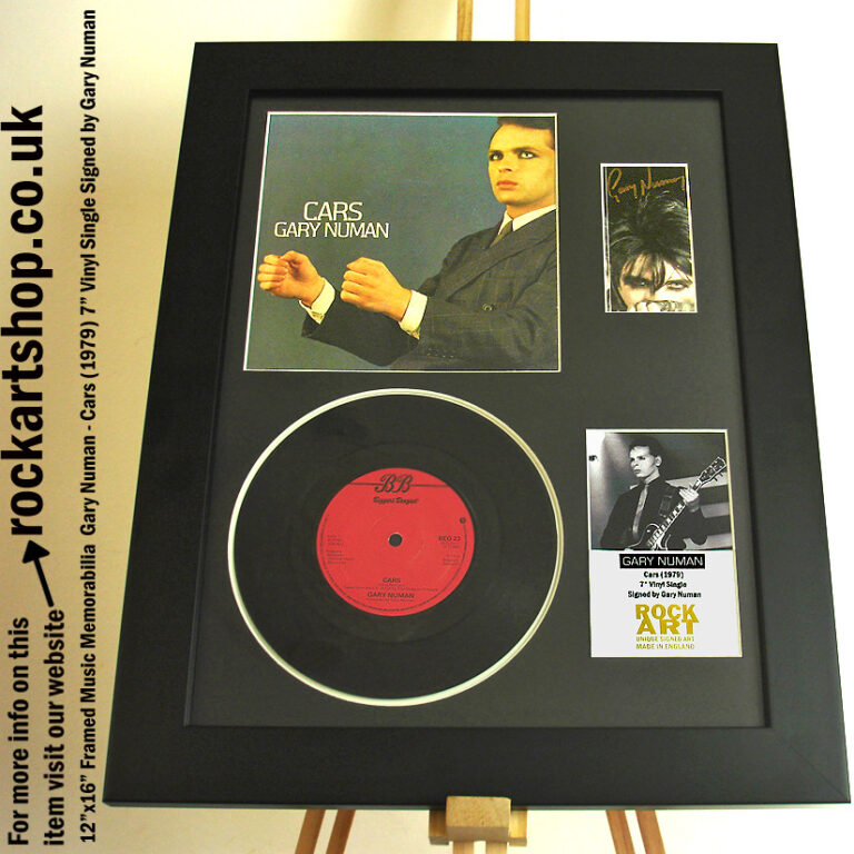 CARS AUTOGRAPHED GARY NUMAN SIGNED MUSIC MEMORABILIA | ROCK ART ...