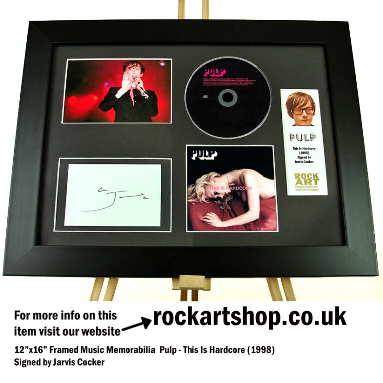 JARVIS COCKER THIS IS HARDCORE PULP SIGNED MUSIC MEMORABILIA | ROCK ART ...